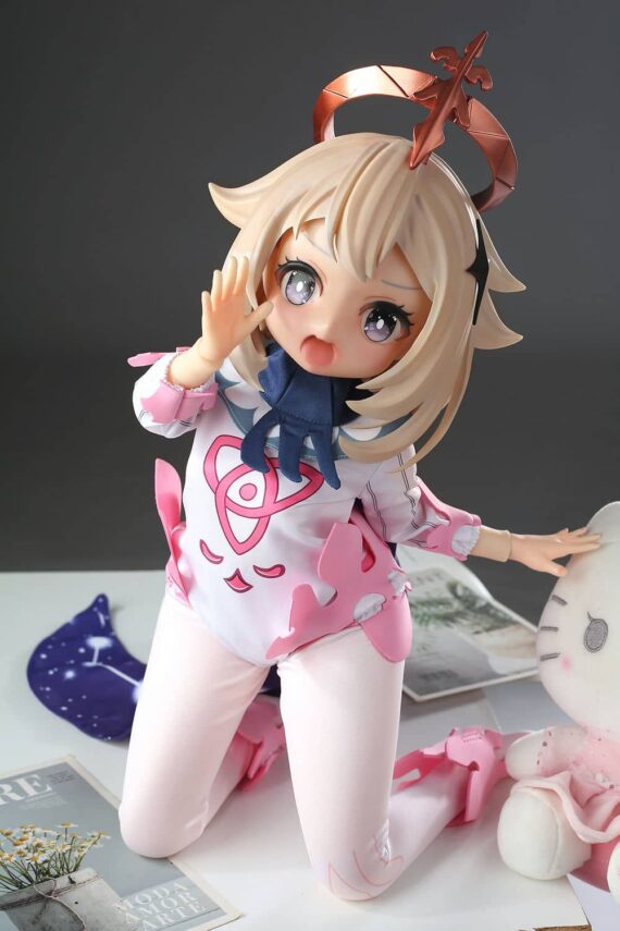 Paimon - Muñeca sexual Genshin de silicona de 2 pies 1 (65 cm) con cabeza BJD - Almacén de la UE ...